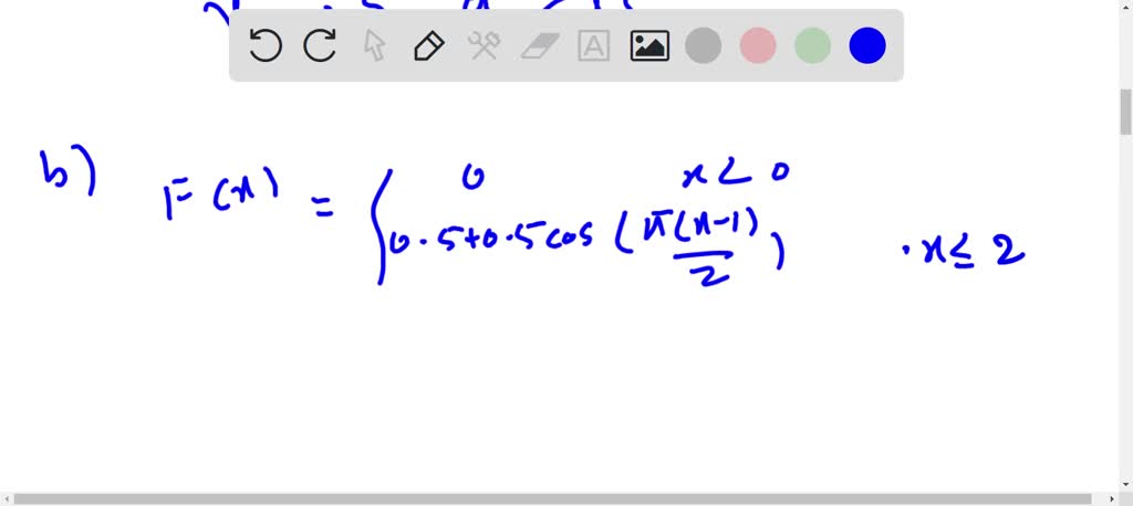 SOLVED: Determine which of the following are valid distribution functions (CDFs). Justify your ...