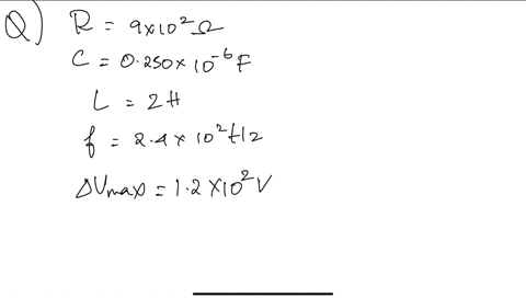 a resistor r 900 102 a capacitor c 0250 f and an inductor l 170 h are connected in series across ...