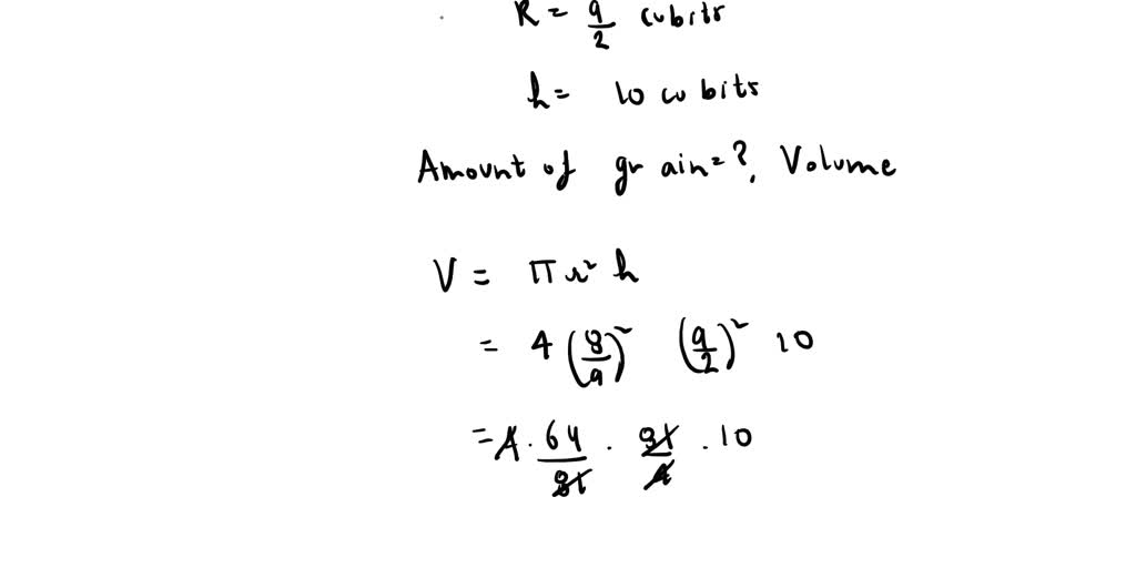 SOLVED: Solve the following geometrical problems from the Rhind Papyrus ...
