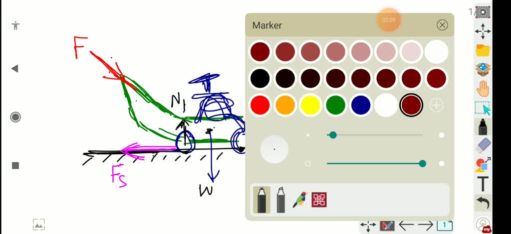 SOLVED: P4. Drw free-body diagram (FBD) of the lawnmower of mass m as ...