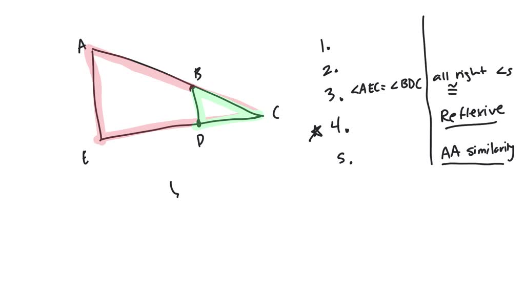 SOLVED: Read the proof. Given: AEEC; BDDC Prove: â–³AEC â–³BDC Statement Reason 1. AEEC; BDDC 1 ...