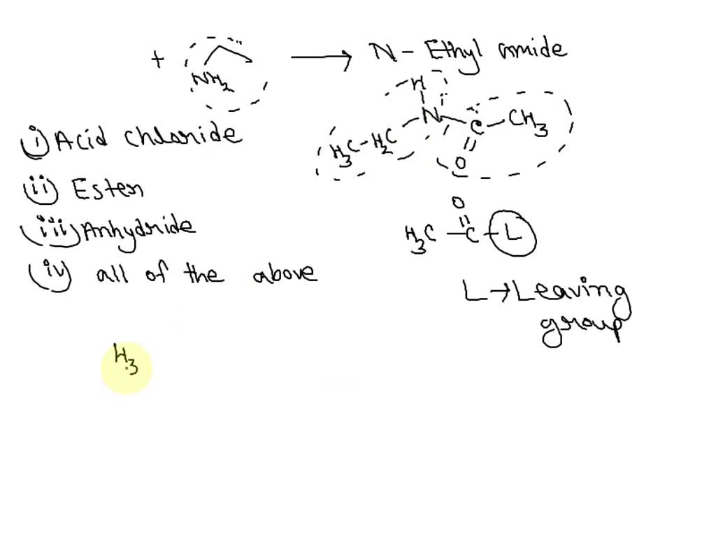 SOLVED: Which classes of compounds could react with ethylamine to ...