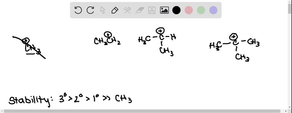 SOLVED: Which carbocation would be most stable? CHz-CHz-CH-CH-CH3 CH3 ...