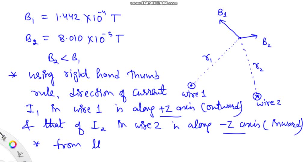 SOLVED: There are three infinitely long parallel wires. Each wire is ...