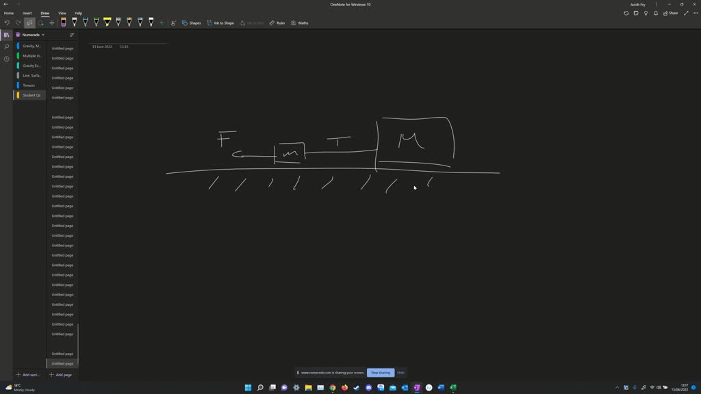 Solved A Horizontal Pulling Force F Is Applied To Drag Two Boxes Of