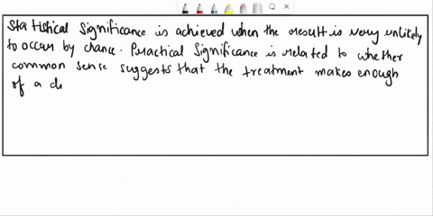 statistical significance versus practical significance when testing a ...
