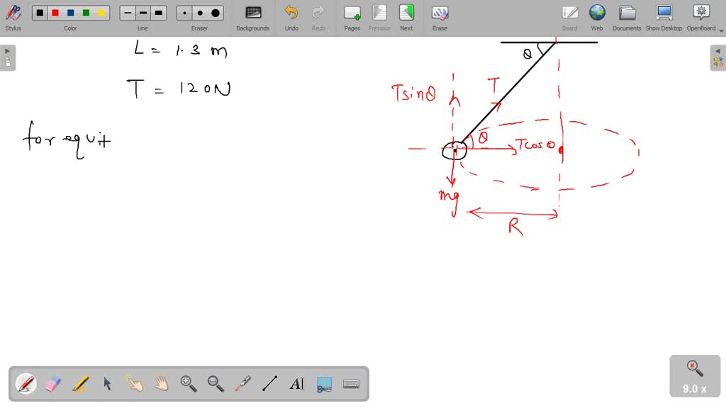 SOLVED: 8. A 940-g rock is whirled in a horizontal circle at the end of a 1.30-m-long string. (a ...