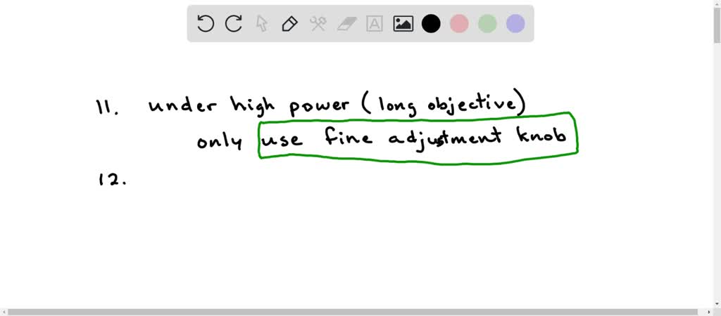 SOLVED: 7. Where is the object placed on the microscope? 8. When focusing with the high power ...