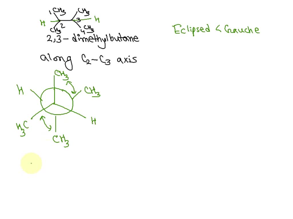 SOLVED: Consider the molecule 2,3-dimethylbutane. Draw the line structure of the molecule. b ...