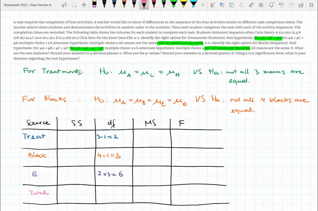 SOLVED: A task requires the completion of four activities. A teacher ... SOLVED: A task requires the completion of four activities. A teacher ...