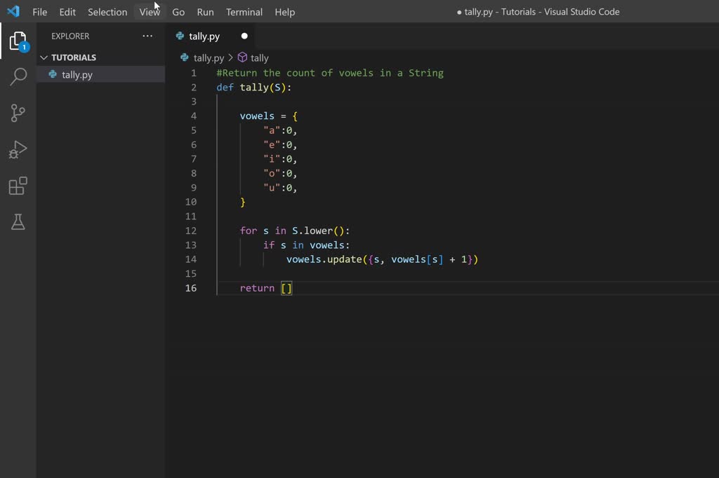 Solved Write A Method Named Tally That Takes A String And Returns An Array Of 5 Integers 6529