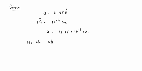 Calculate the atomic packing density atomscm in the plane...