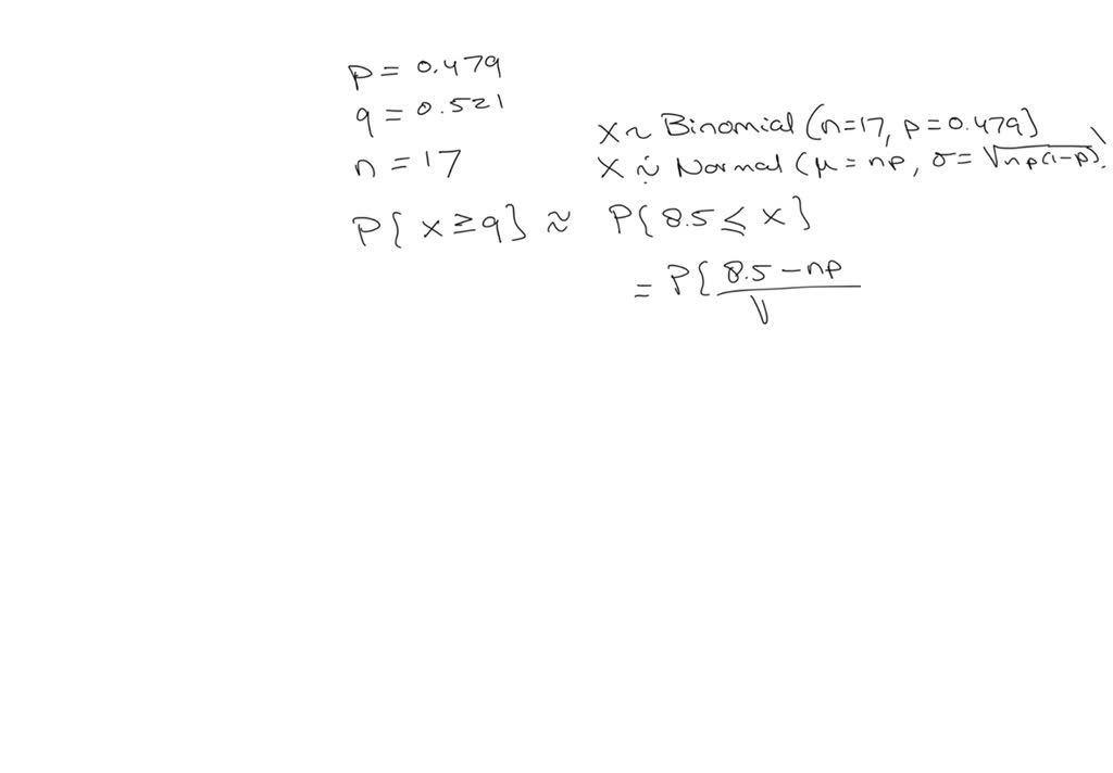 SOLVED: Identify the parameter n in the following binomial distribution ...