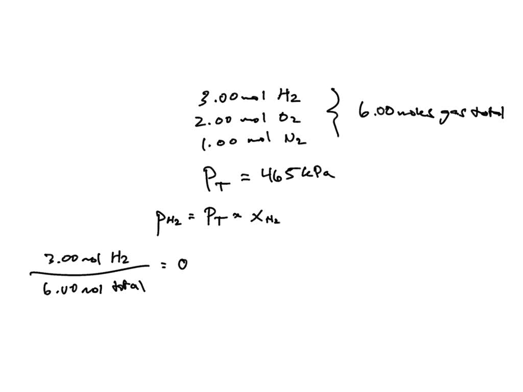SOLVED: A mixture of 3.9 moles of N2 and 7.0 moles of H2 are placed into a 8.1 L container at ...