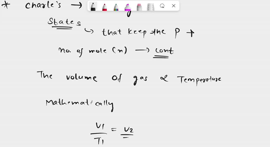 SOLVED: Exercise 3: Charles' Law In this experiment, you will test the ...