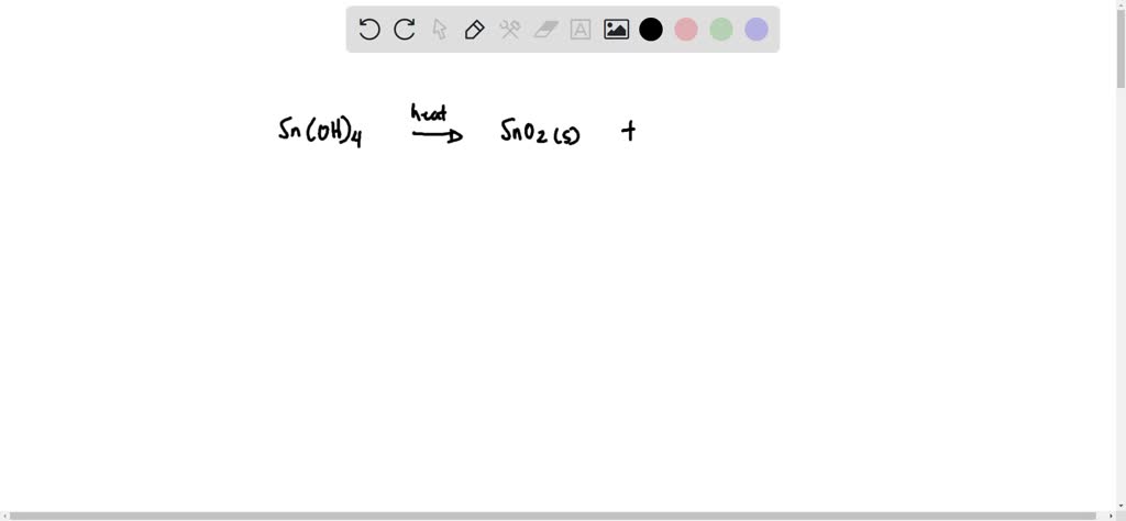 SOLVED: Heating aqueous tin (IV) hydroxide gives solution of stannic ...