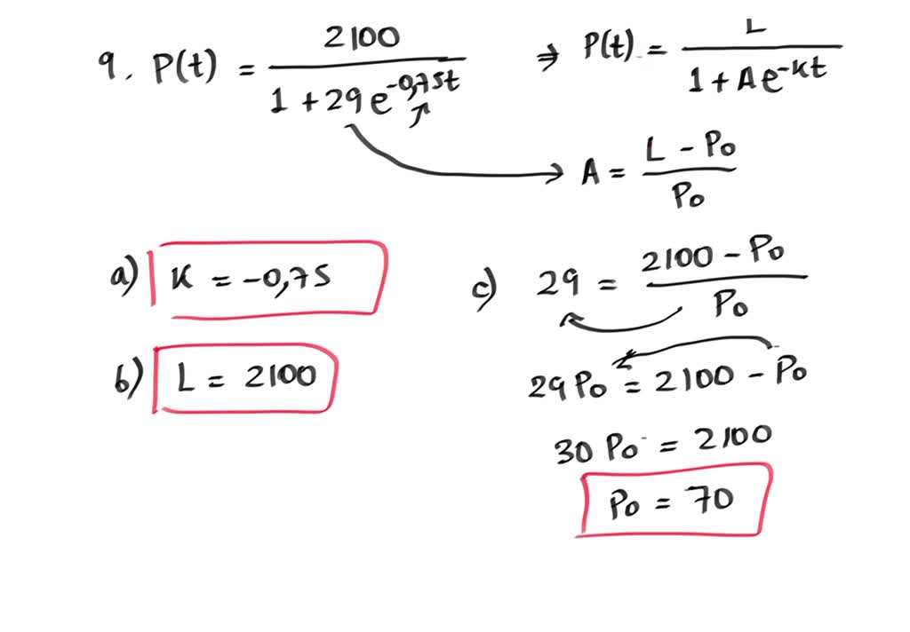 SOLVED: Using a Logistic Equation In Exercises 9-12, the logistic ...