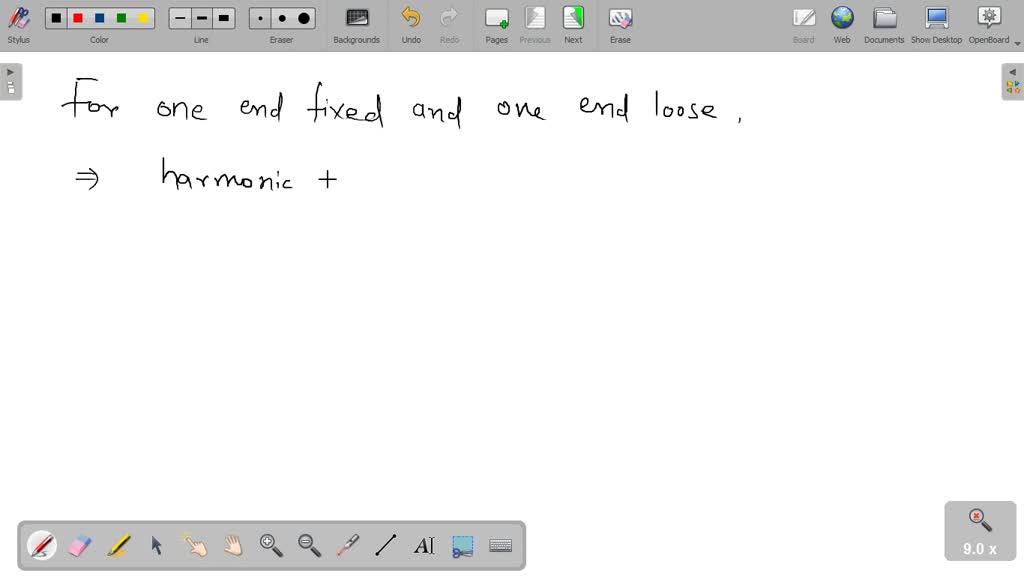 SOLVED: The figure shows strings standing wave with one end fixed and one end loose: In what ...
