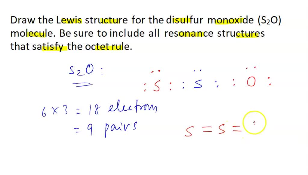 Disulfur Monoxide Lewis Structure