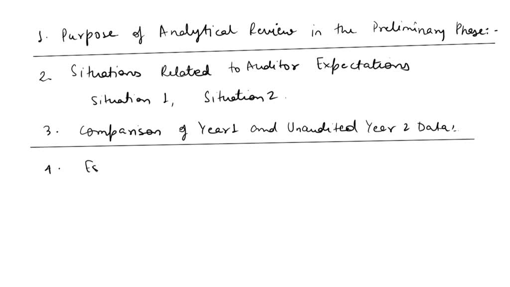 SOLVED: Physical examination Documentation Analytical procedure ...