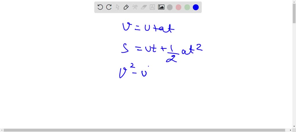 SOLVED: The equations of motion can be derived by using Distance-time ...