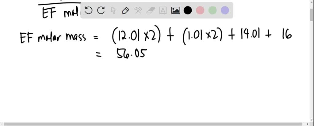 SOLVED: A compound has a molar mass of 112.09 g/mol and has an ...