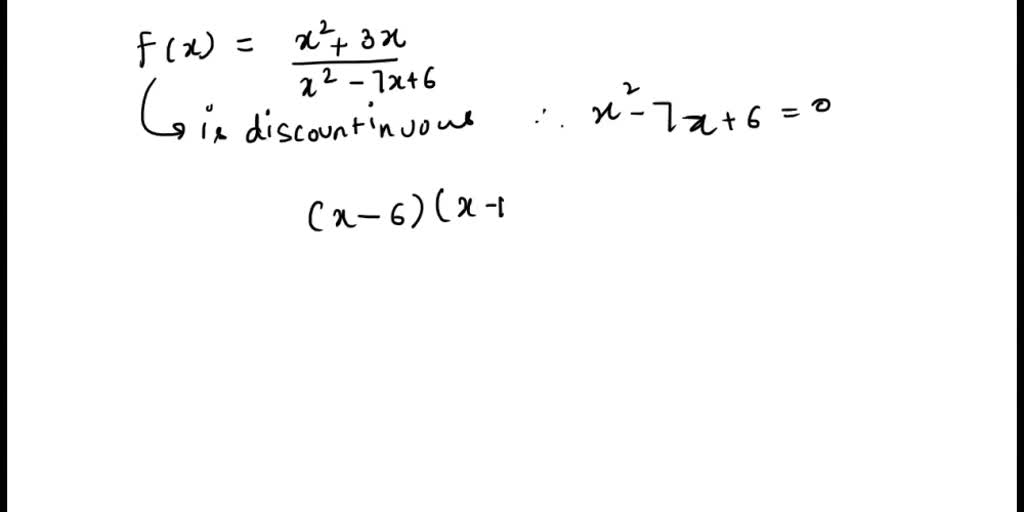 SOLVED: Problem Find the largest interval where the following function is continuous 2 + 31 Tr ...