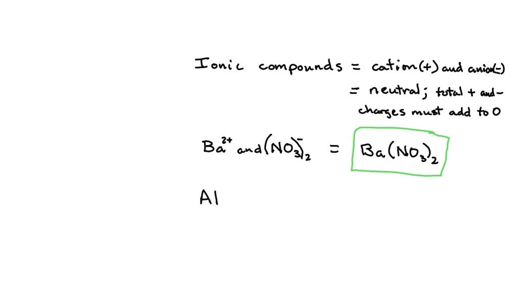 SOLVED: Write the chemical formula for the compound formed by each pair ...