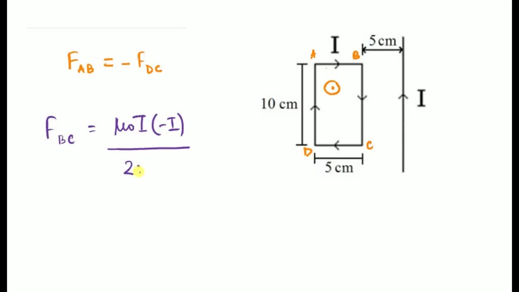 SOLVED: A rectangular loop of wire of size 2.5 cm × 4 cm carries a ...