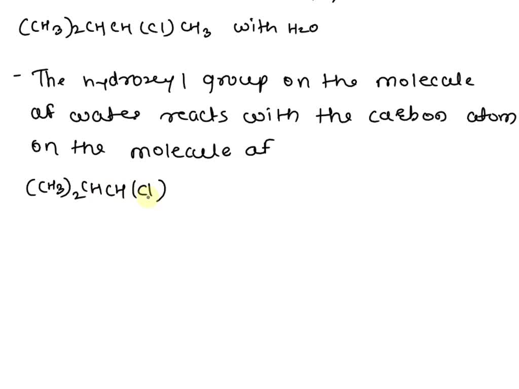 SOLVED: Text: Why is this reaction not going? Write the reason. CH3 CH3 CH CH3 SOA HO