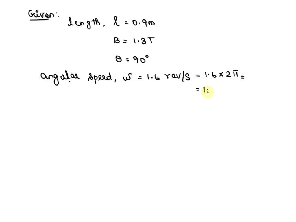 SOLVED: A 0.9- m long rod rotates about an axis through one end and ...