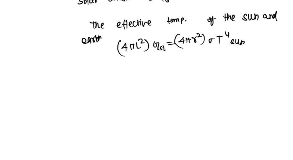 SOLVED: What is the solar constant? How is it used to determine the ...