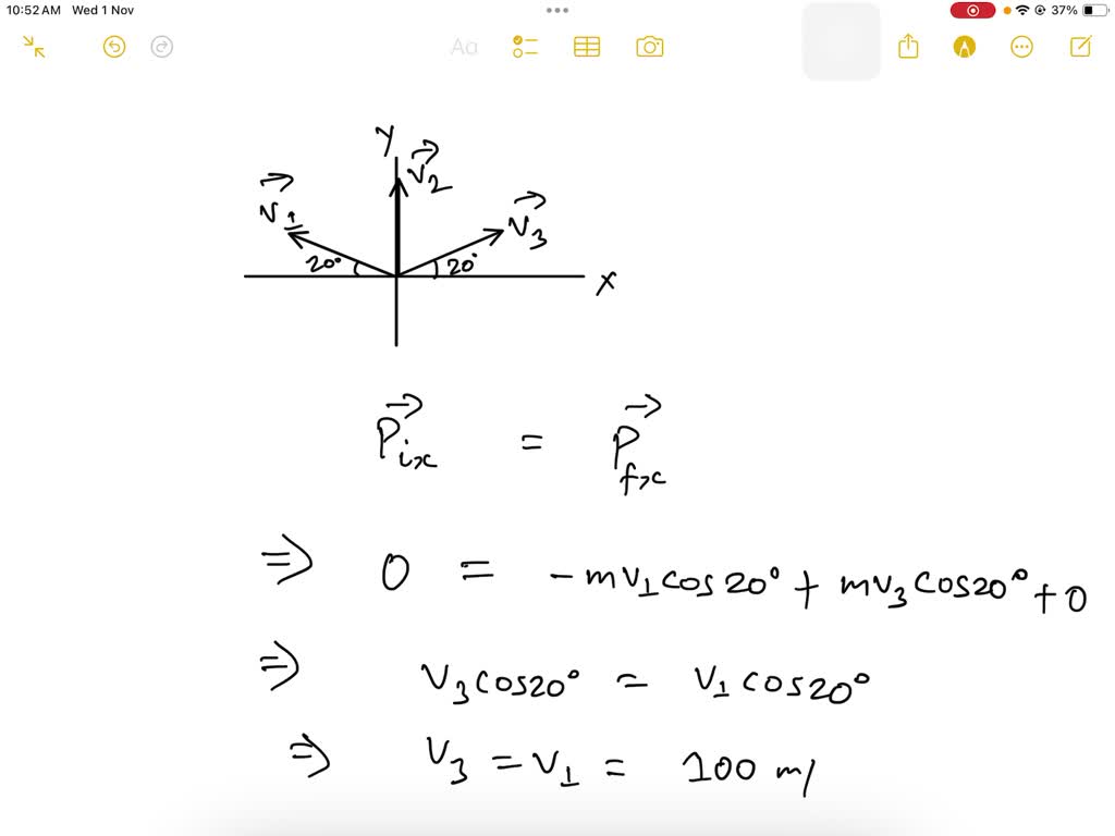 SOLVED: A firework explodes into three pieces as shown in the diagram below. Now that you have ...