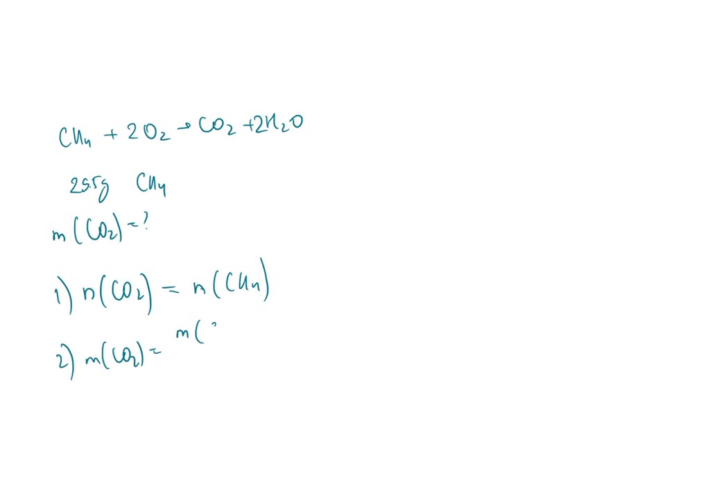 SOLVED: The equation for the complete combustion of methane is CH4(g) + 2O2(g) â†’ CO2(g) + 2H2O ...