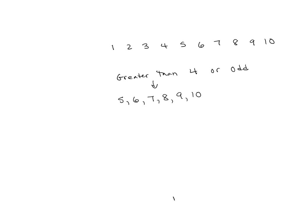 SOLVED: Consider the set of whole numbers from 1 to 10, inclusive. List the numbers that meet ...