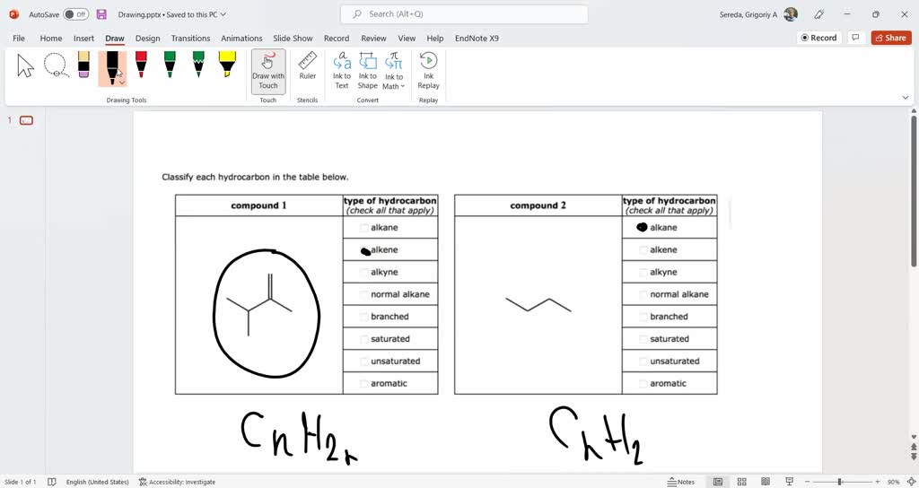SOLVED: Complete Definitions Of Hydrocarbon: Saturated hydrocarbon: Unsaturated hydrocarbon ...