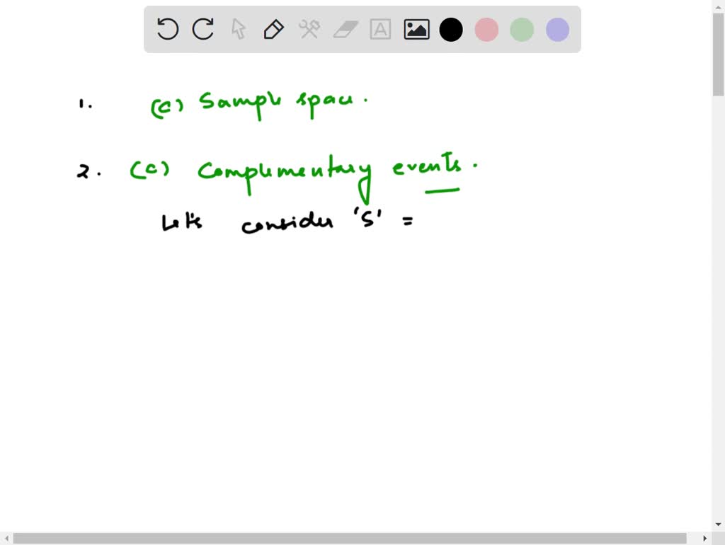 SOLVED: 1. For a random experiment; all possible outcomes are called A numerical space B event ...