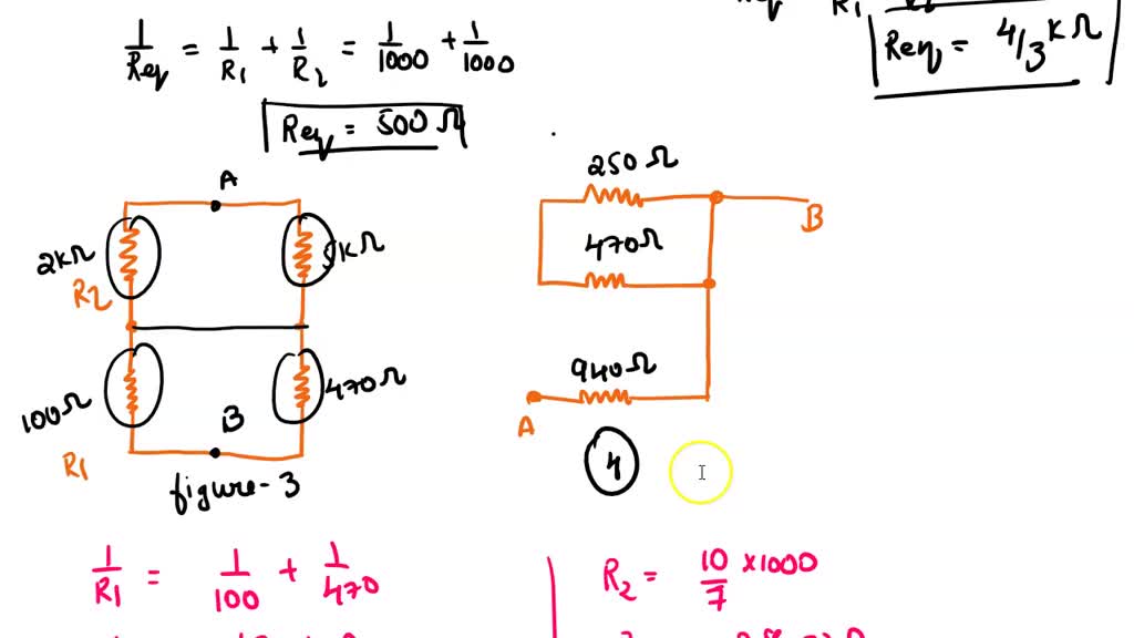 SOLVED: Problem 5 Find the equivalent resistance of the system of ... SOLVED: Problem 5 Find the equivalent resistance of the system of ...