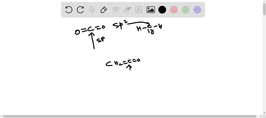 SOLVED: Problem 1.19: Give the hybridization state of each carbon in ...