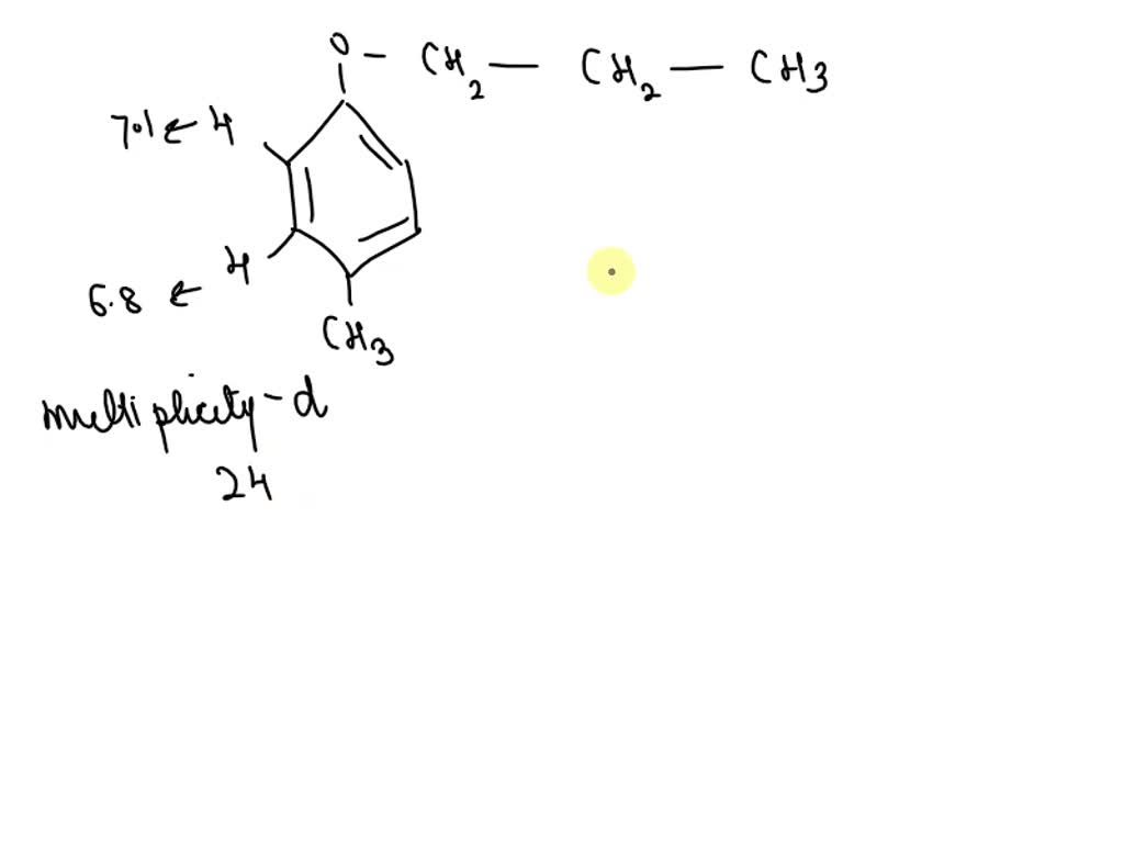 Solved Given Propyl P Tolyl Ether H Nmr For Your Report 0 Ch2ch2ch3 Ch3