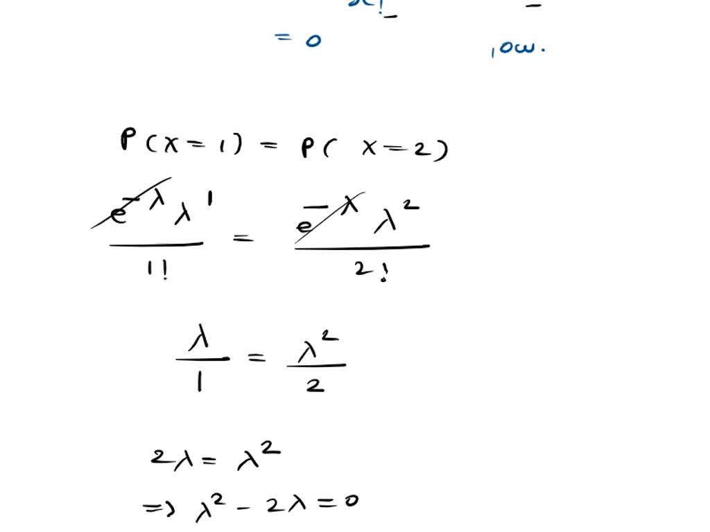 Solved 5 Suppose That X Is A Poisson Distributed Random Variable For