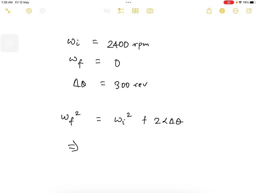 Solved A Flywheel Is Rotating At A Constant Rate Of 2400 Rpm At What Constant Rate In Rad S 2