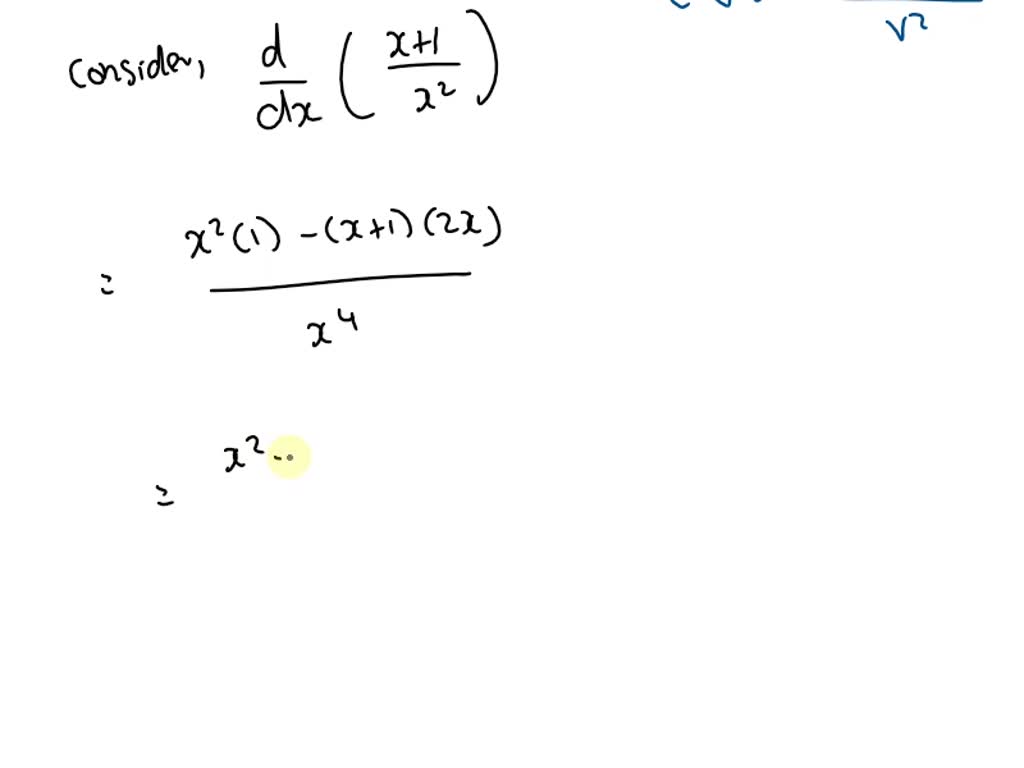 SOLVED: Use both the Product and Quotient Rule to find the derivative of f(x) denominator is X ...