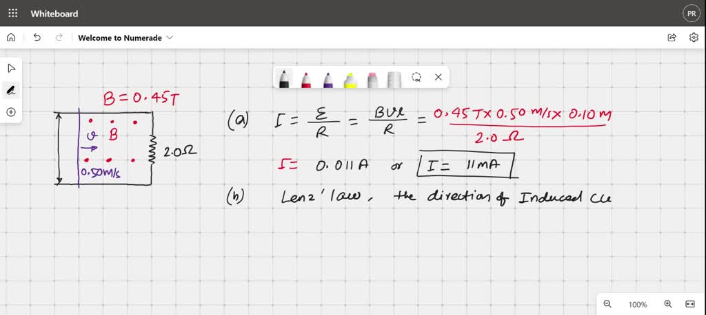 SOLVED: The 15 cm wide zero-resistance slide wire shown in the figure is pushed toward the 2.0 0 ...