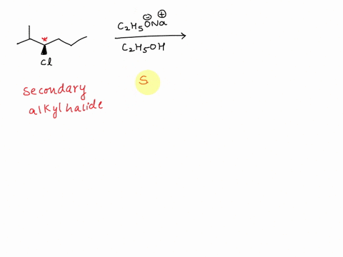 sodium ethoxide reacts with 2 bromobutane in a single step called ...