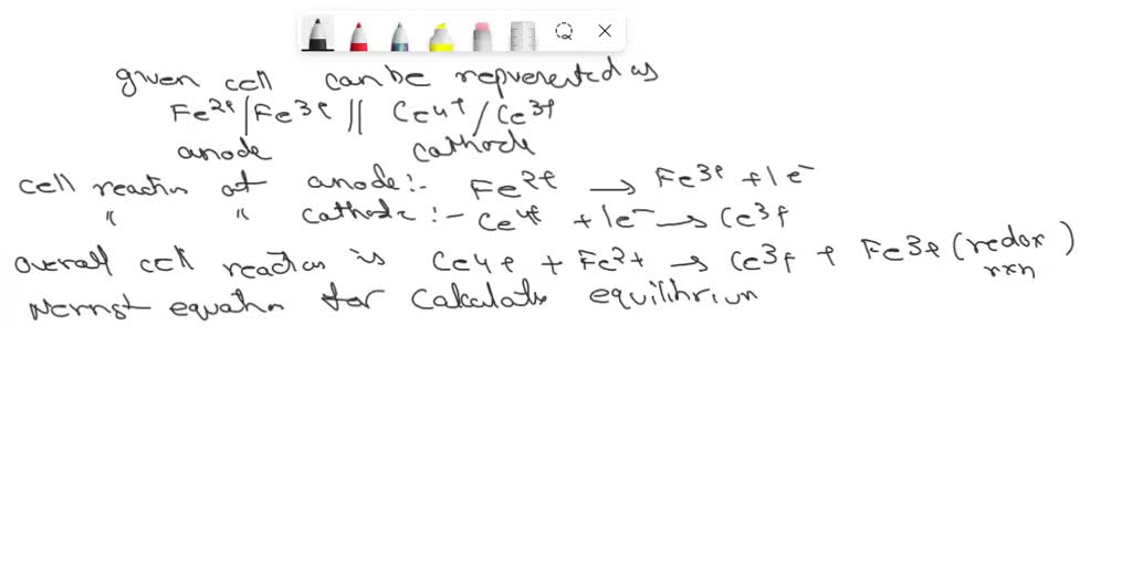 Q5 Calculate The Equilibrium Constant For The Following Reaction At