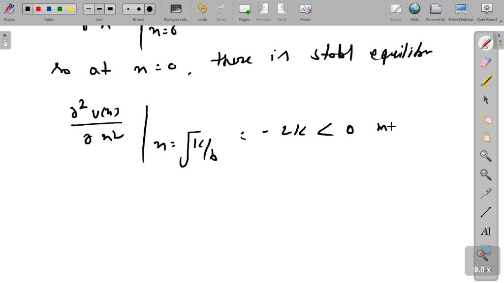 SOLVED: A particle of mass is subject to a one-dimensional force: F ...
