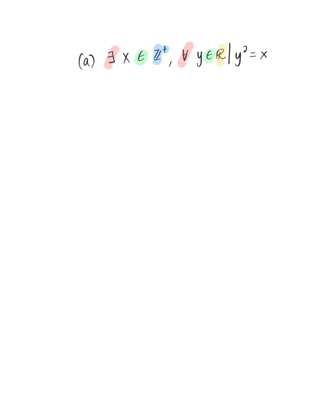 Solved: Write This Sentence As A Mathematical Symbol: For Every