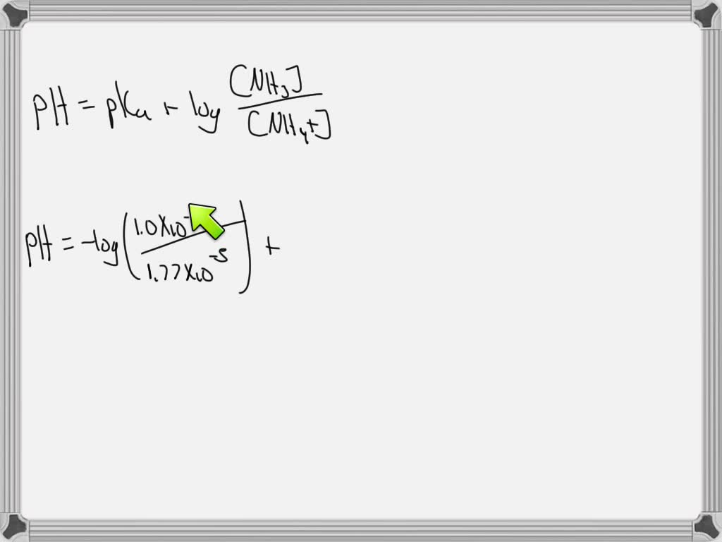 SOLVED: calculate the ph of a solution prepared by dissolving 2.10 mol of NH3 and 2.45 mol of ...
