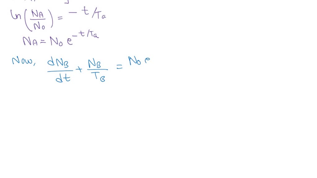 SOLVED: Consider a radioactive decay problem involving two types of ...